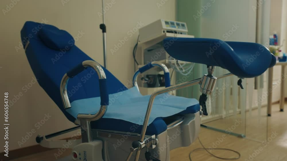 Gynecological Chair in Modern Medical Office. Medical Centre ...