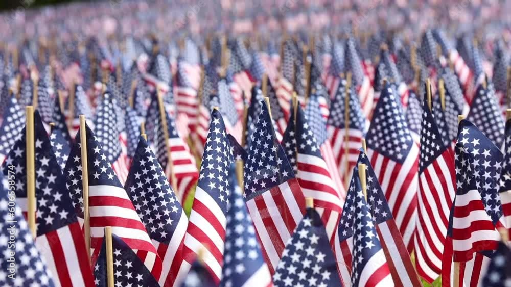 37,000 flags on Boston Common ahead of Memorial Day. The flags ...