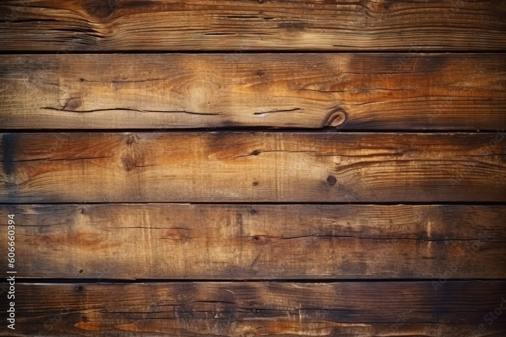 a wooden wall with some brown wood planks and a black background with a ...