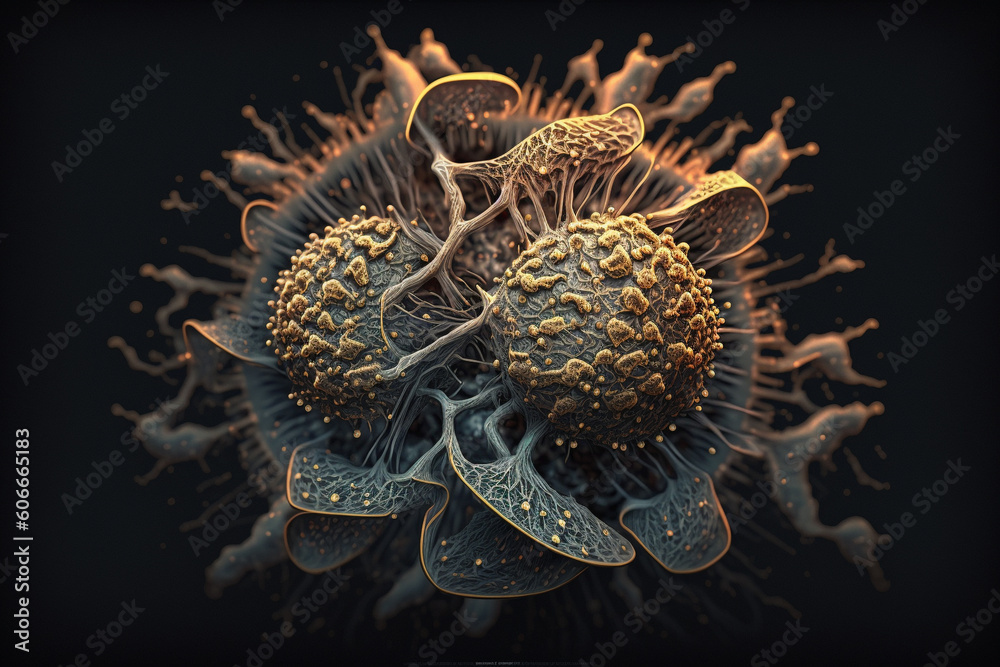 Oncology. Cancer cells. Chemotherapy. treatment for malignant in a ...