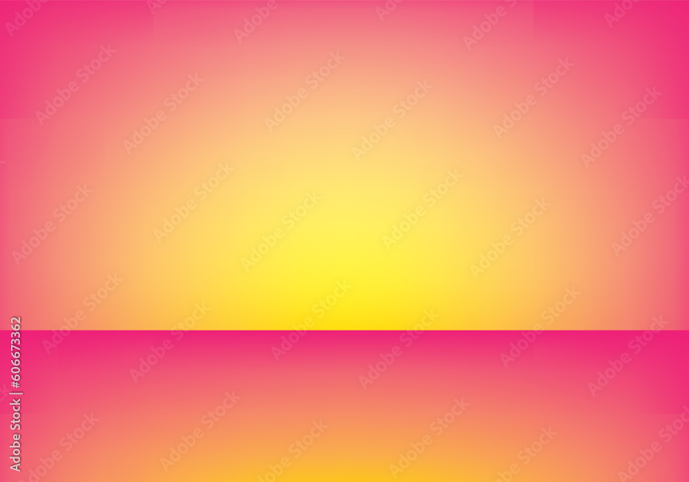 sunrise over horizon gradient magenta modern art background for ...