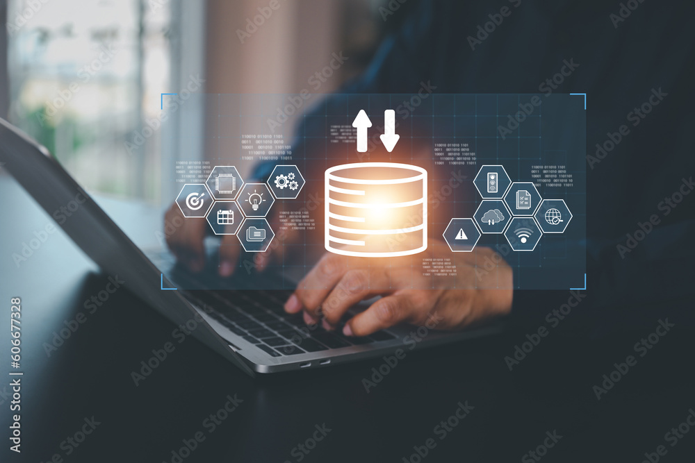 Cloud computing data management technology system for computer network cyber security or ...