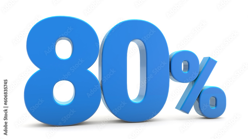 80 Percentage Sign Isolated On White Background 80 Percent Off 3d 80 80-percentage-sign-isolated-on-white-background-80-percent-off-3d-80