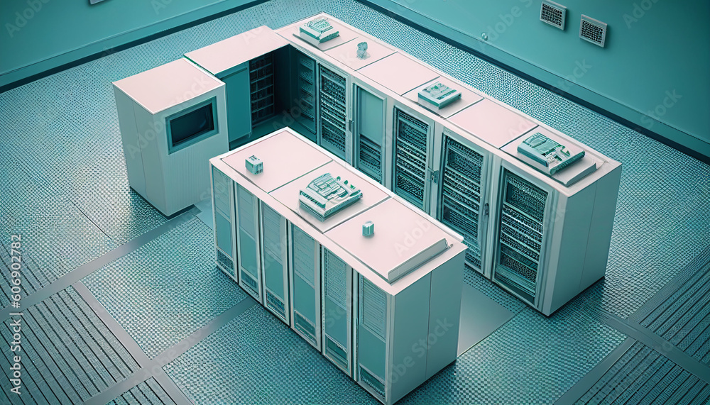 Cloud Server Room Quantum Computing Technology Chip Storage Stock ...