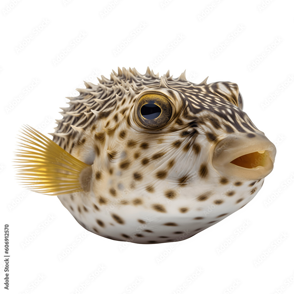 Pufferfish_Fish png file. Transparent Background with generative ai ...