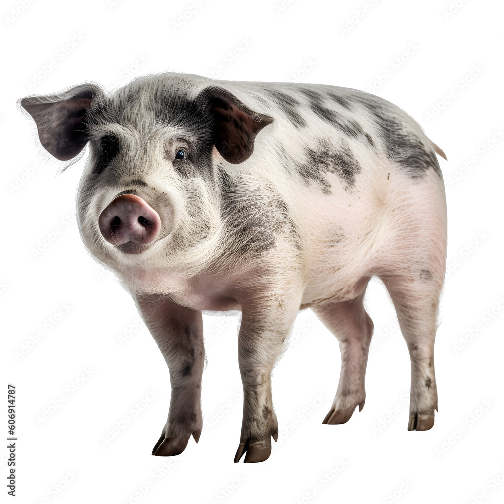 berkshire_Pig_Swine png file. Transparent Background with generative ai ...