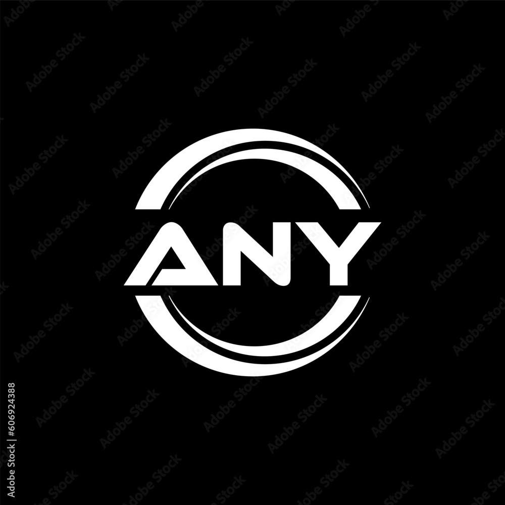 ANY letter logo design with black background in illustrator, vector ...