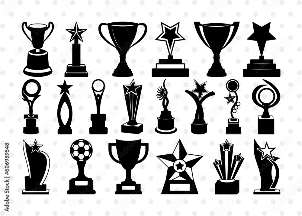 Vetor do Stock: Award Trophy SVG, Award Trophy Silhouette, Award Svg ...