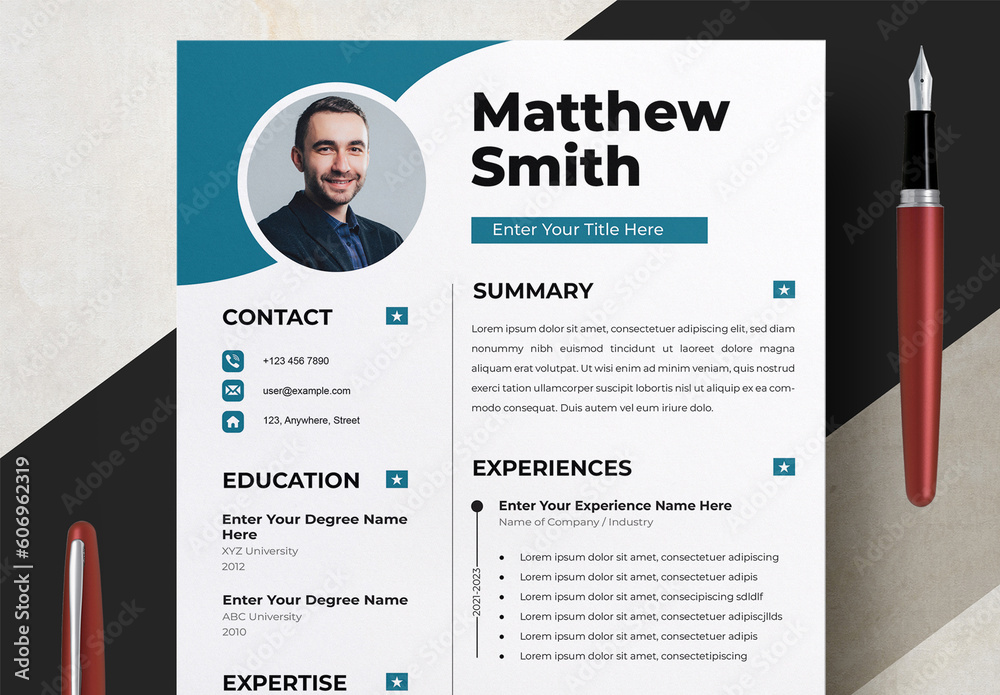 Unique Resume Design Templates to Showcase Your Skills Stock Template ...