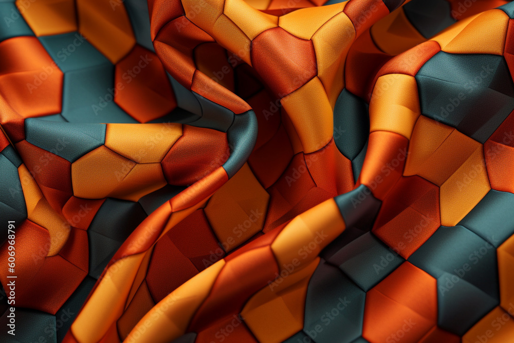 A series of geometric-inspired textile designs, with patterns ranging ...