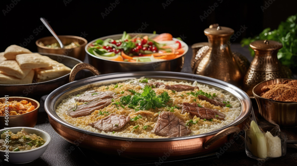 Family Gathering: A Generous Serving of Mansaf in a Traditional ...