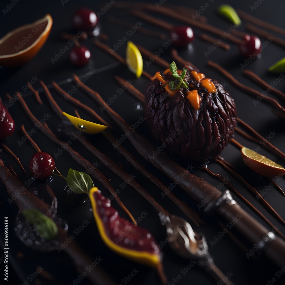 Indulge in a visual feast as this close-up image captures the ...