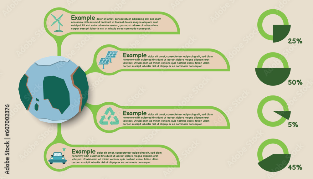 WebInfographic renewable energy template for energy consumption ...