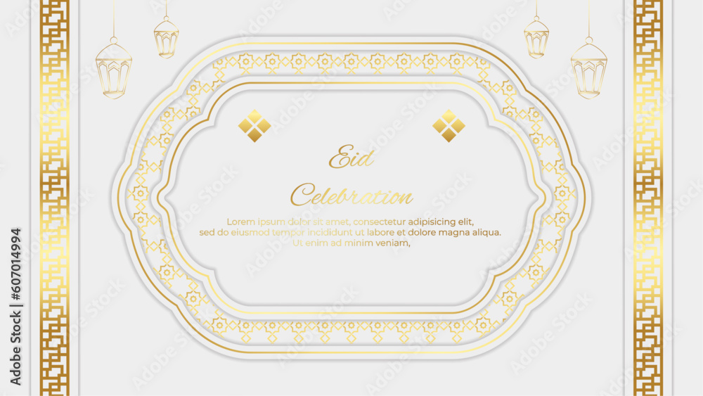 Arabic eid al adha bakrid wishes greeting design. Premium islamic ...