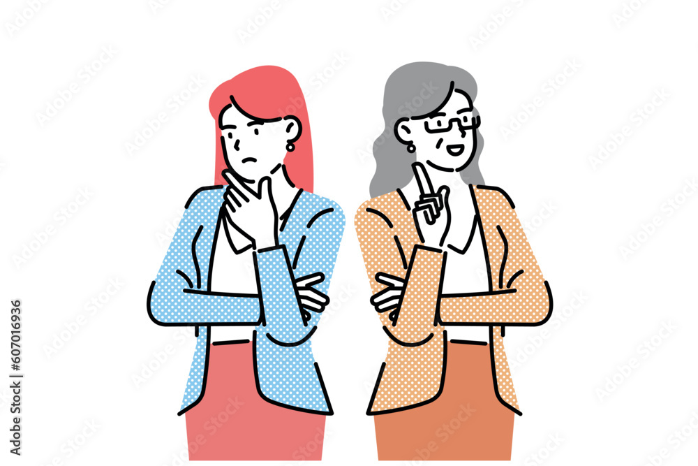 Business partner find idea. Confused business worker wonders and finds ... Business partner find idea. Confused business worker wonders and finds ...