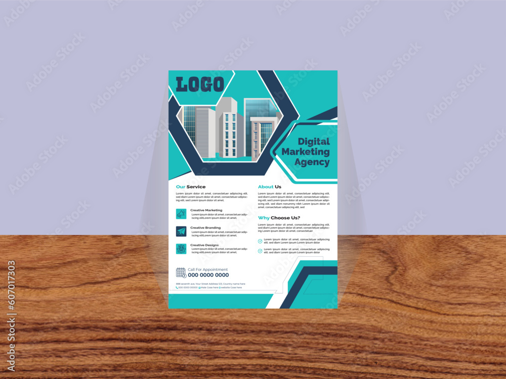 Flyer template layout design, Corporate business flyer, magazine cover ...