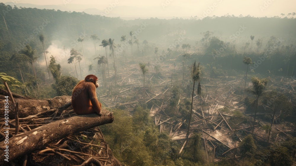 Loss of biodiversity: Images portray cleared forests and the impact on ...