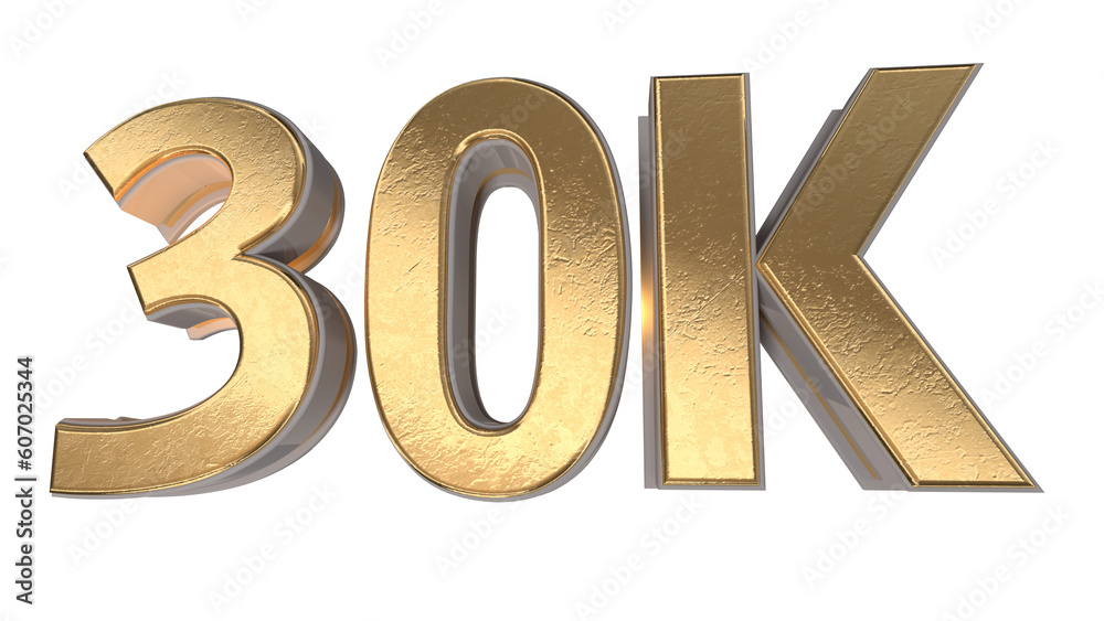 gold number 30k Stock Photo | Adobe Stock