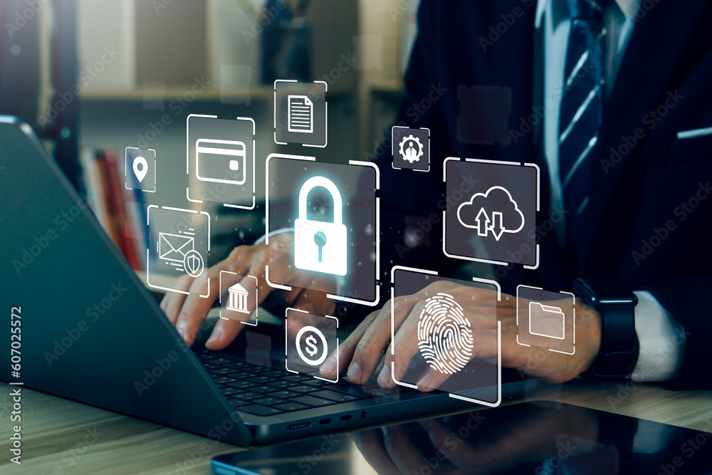 PDPA,Personal Data Protection Act concept.Businessmen use a laptop with ... PDPA,Personal Data Protection Act concept.Businessmen use a laptop with ...