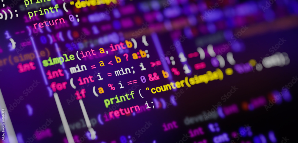 Coding Programming Developing Typing Script Source Languages Symbols Project Data Software