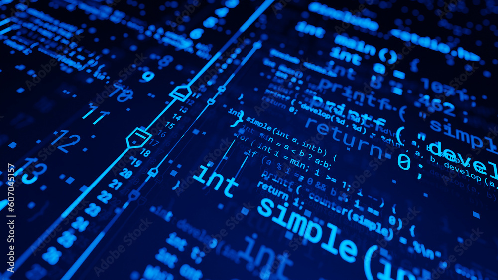 Coding Programming Developing Typing Script Source Languages Symbols Project Data Software