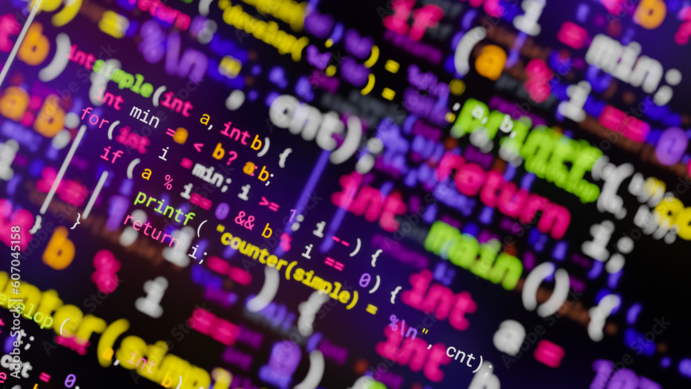 Coding Programming Developing Typing Script Source Languages Symbols Project Data Software