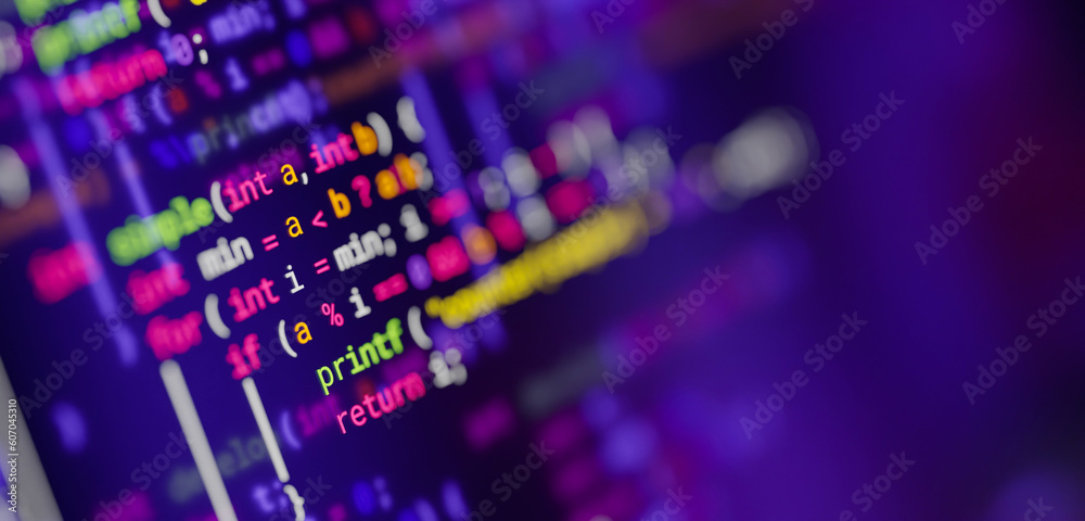 Coding Programming Developing Typing Script Source Languages Symbols Project Data Software