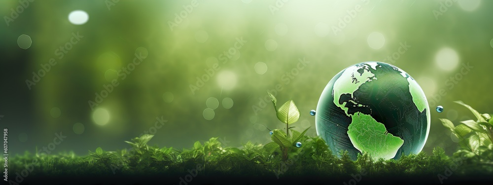 Green world background with Copy space, Preserving Our Green World ...
