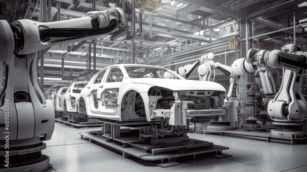 Car Manufacturing process Created With Generative AI Technology Stock ...