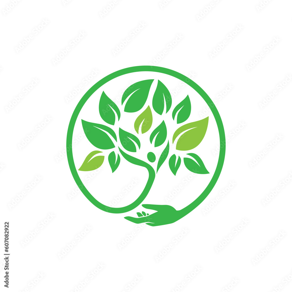 Teamwork people tree logo vector Stock Vector | Adobe Stock