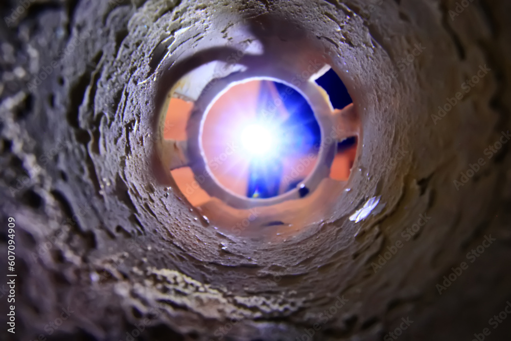 sediment pipe inside light clogging sludge plumbing Stock Photo | Adobe ...