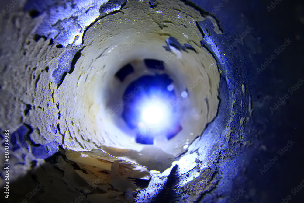 sediment pipe inside light clogging sludge plumbing Stock Photo | Adobe ...