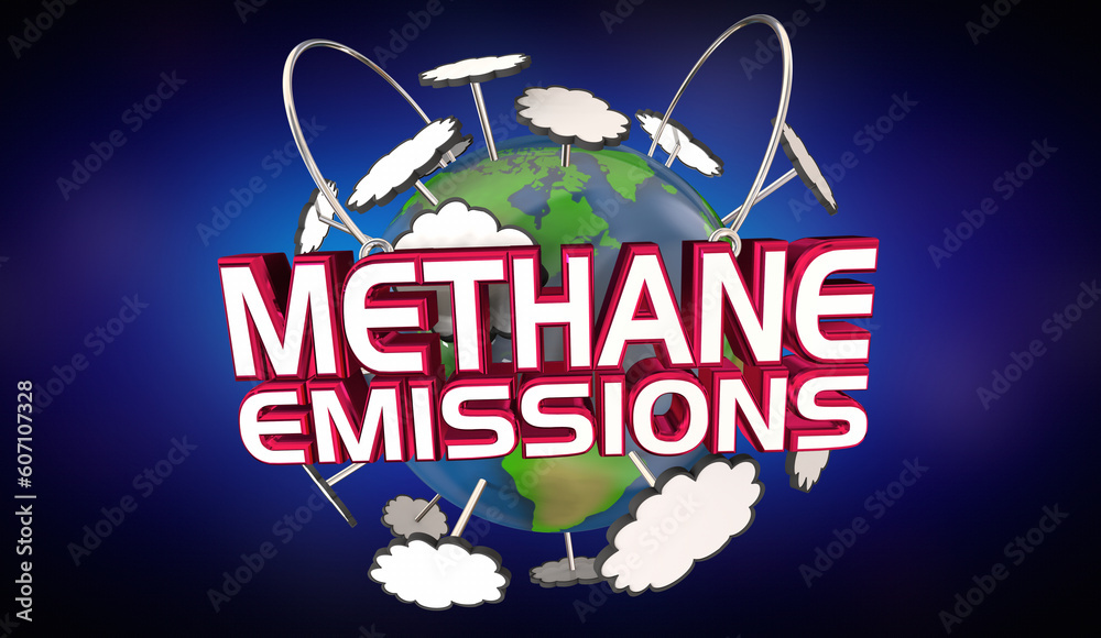 Methane Emissions Greenhouse Gas Clouds Around World Earth Climate ...