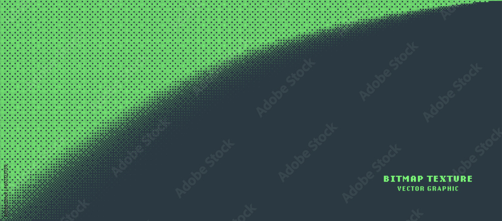 Vetor de Dither Pattern Bitmap Texture Glitch Split Screen Smooth Border Vector Abstract ...