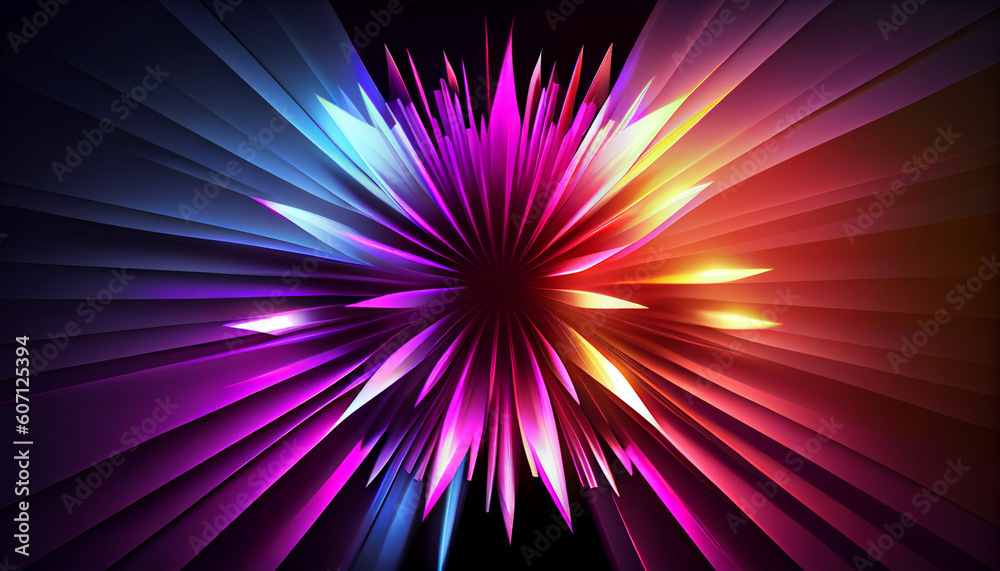 Ultra sharp abstract colorful lens flare fins smooth gradients element ...