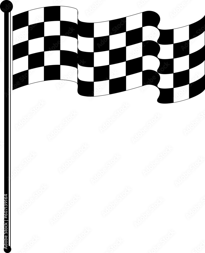 crossed NASCAR Checkered Flag Racing Car sports finish line flag Stock ...