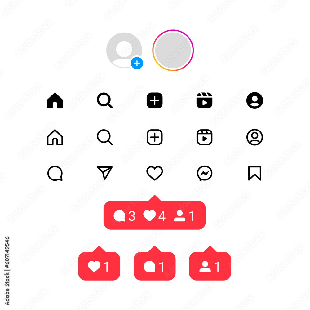 Instagram Home Icons