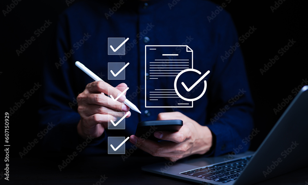 Checklist and filling survey form online. checklist and clipboard task ...