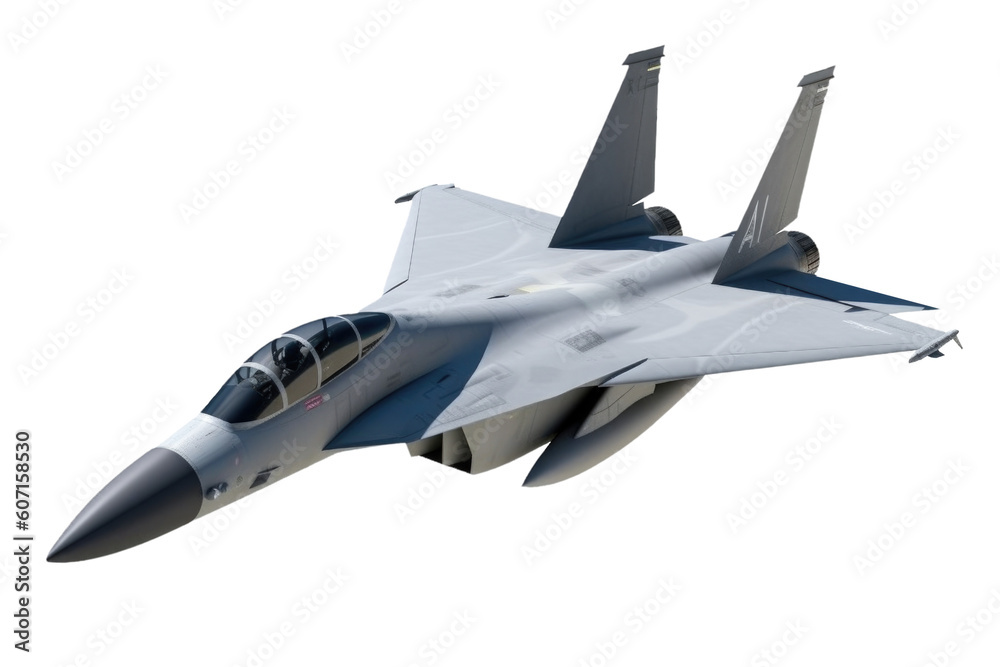 Fighter Jet Flying Isolated on Transparent Background - Generative AI ...
