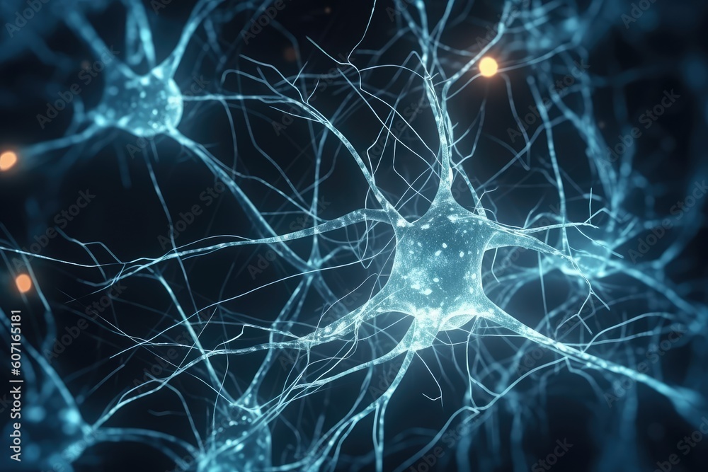Active nerve cells. Neuronal network with electrical action Stock ... Active nerve cells. Neuronal network with electrical action Stock ...