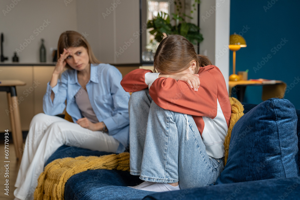 Girls Crying Together