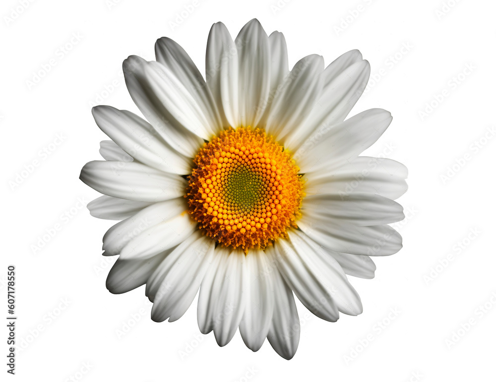 Daisy flower on transparent background. Generative AI. Stock ...