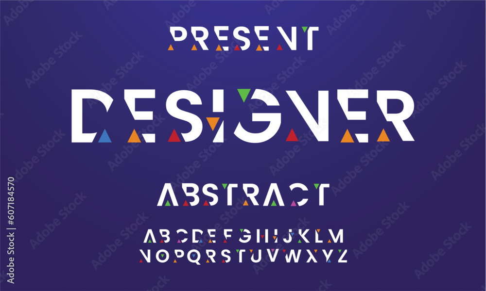 DESIGNER Lettering Fashion Designs. Modern elegant alphabet letters ...