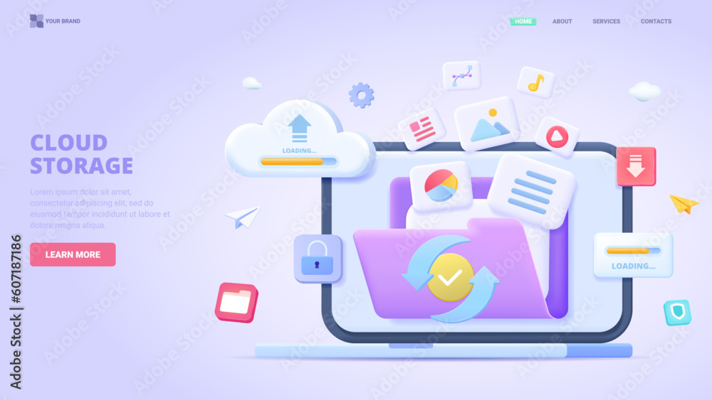 Transfer files, safe cloud storage, data synchronisation, device move file to secure cloud ...