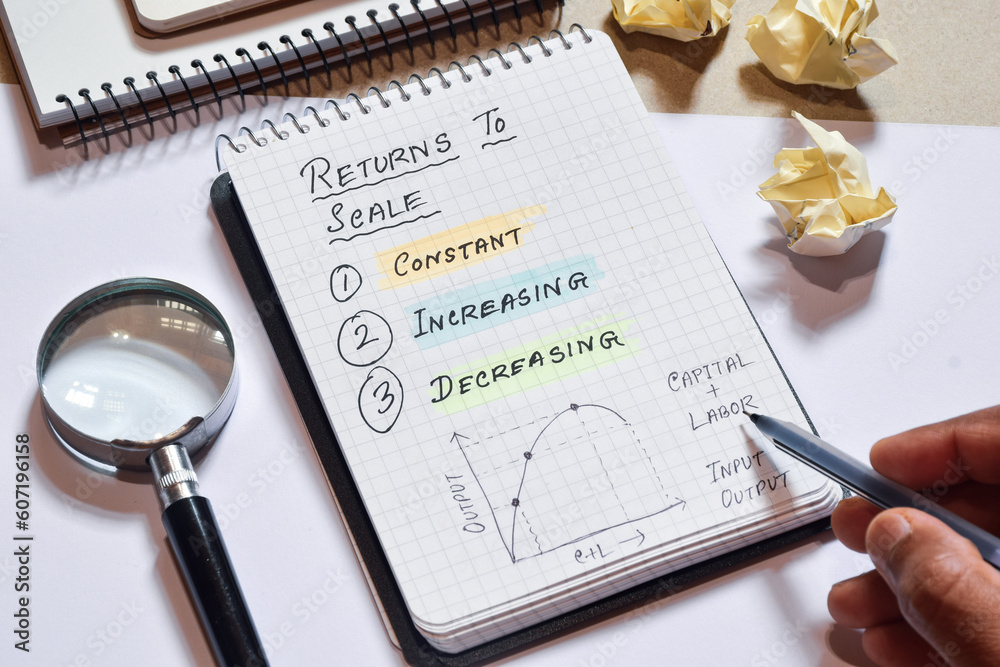 Kinds of Returns to scale, constant increasing and decreasing ...