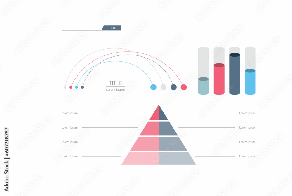 elements - bar and line charts, percents, pie charts, steps, options ...