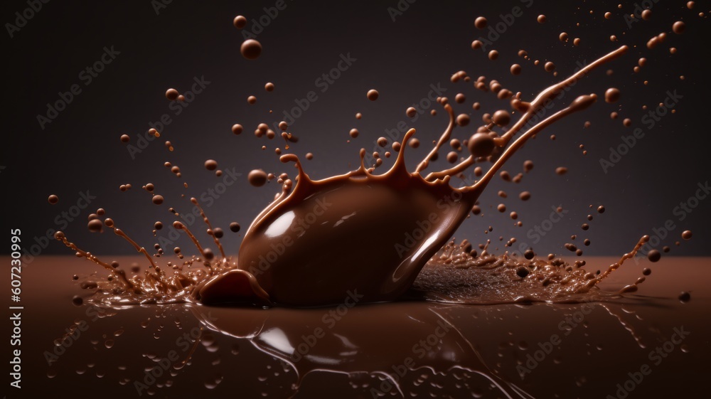 Chocolate water spread World Chocolate Day July 07 Generative AI Stock ...