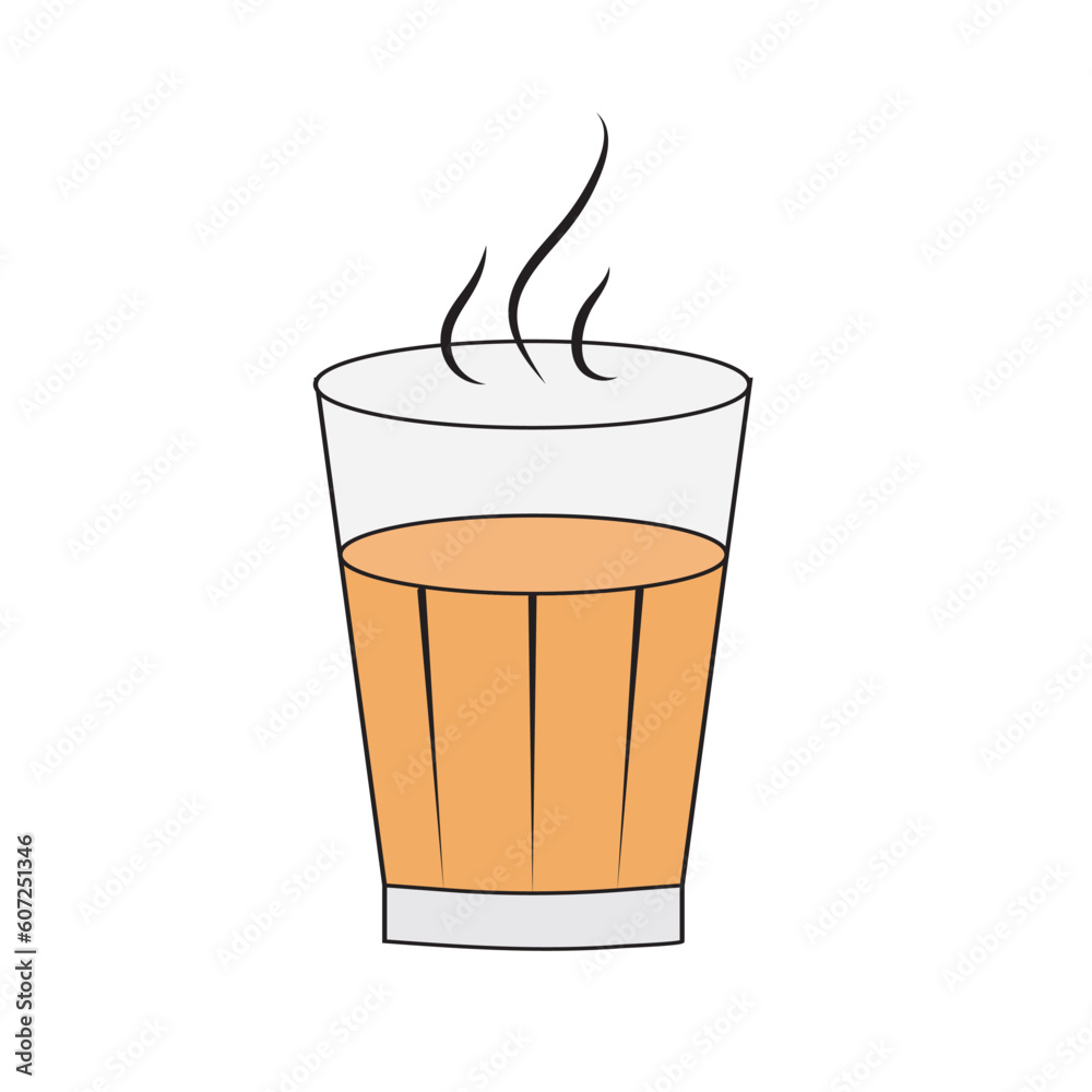 Tea also known chai, Chai vector Illustration Indian Street Food Stock ...