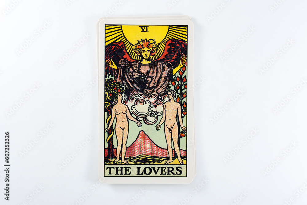 Tarot Cards Rider Waite Tarot Cards The Lovers Vintage Card In The