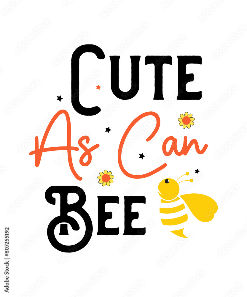 Bee Sticker Svg Bundle, Bee Stickers Pack , Save The Bees Sticker ...